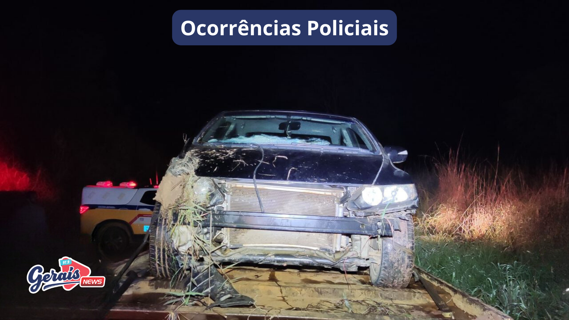 Acidente na MG 188, em Coromandel, deixa uma mulher ferida e carro ...